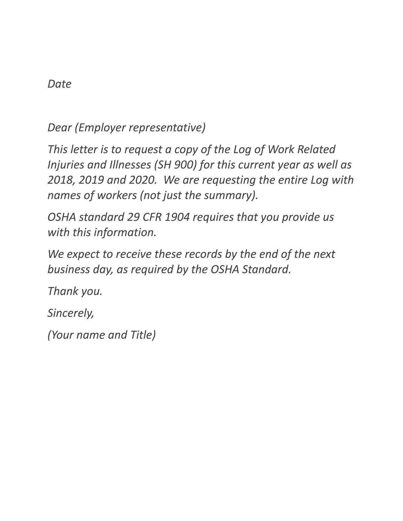 NYSUT - SH 900 Log Request - Page 1
