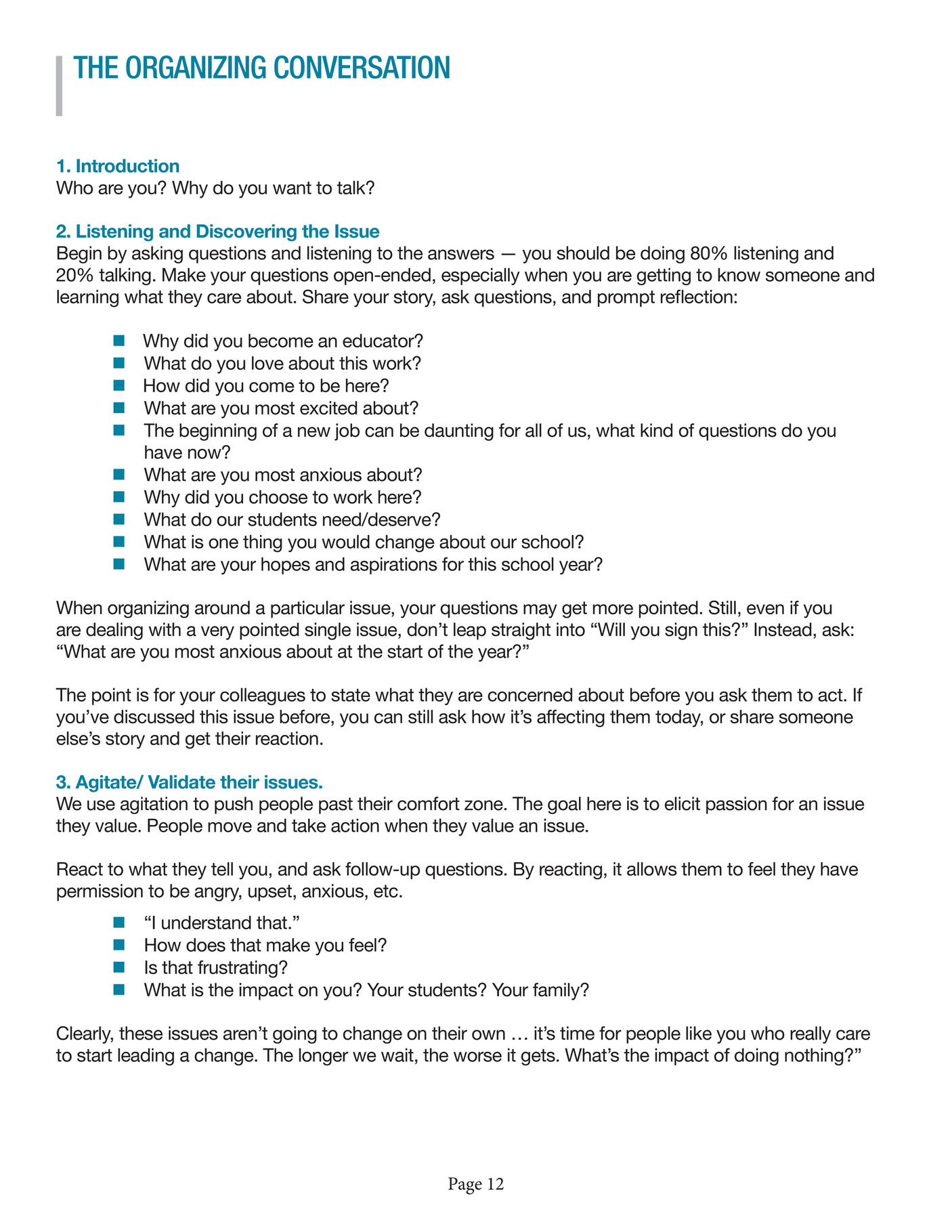 NYSUT - Organizing - Essentials For Organizing - Page 1