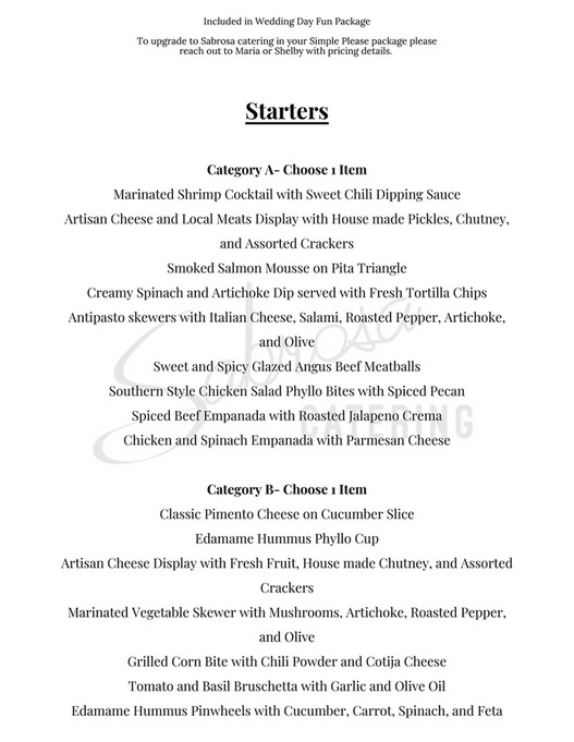 Lilly Creek Farm - Catering Menus - Page 7