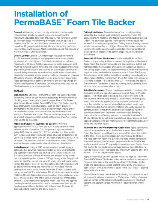 PermaBASE Construction Guide - Page 14-15
