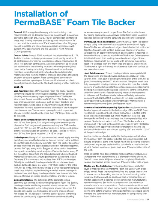 PermaBASE Construction Guide - Page 14-15