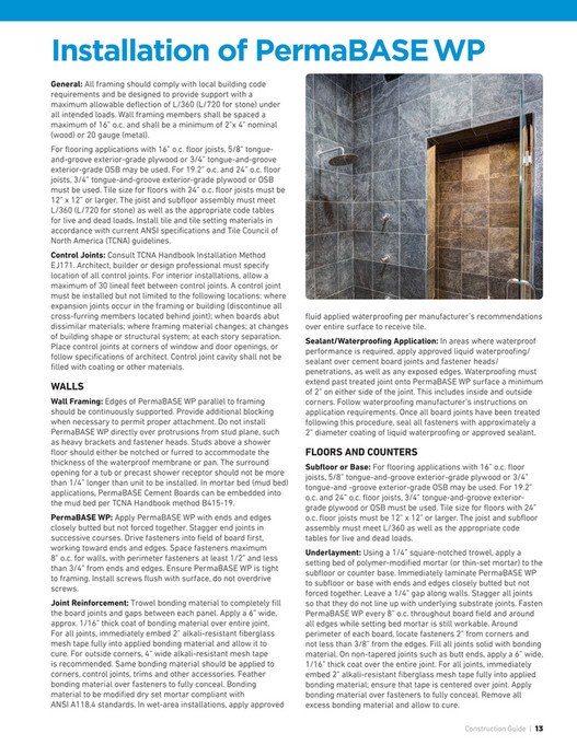 PermaBASE Construction Guide - Page 12-13