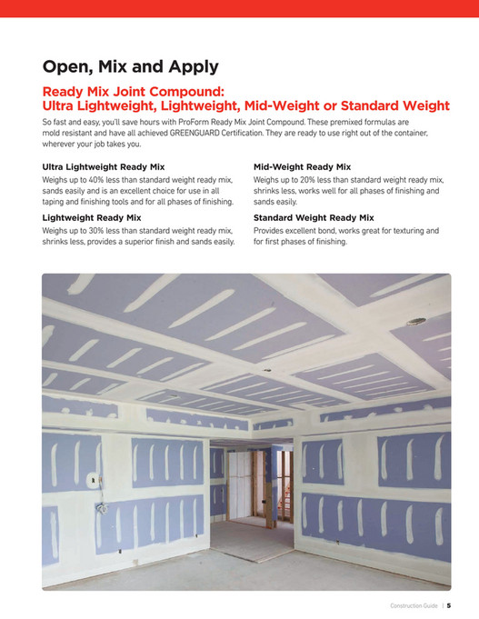 ProForm Finishing Products Construction Guide - Page 4-5