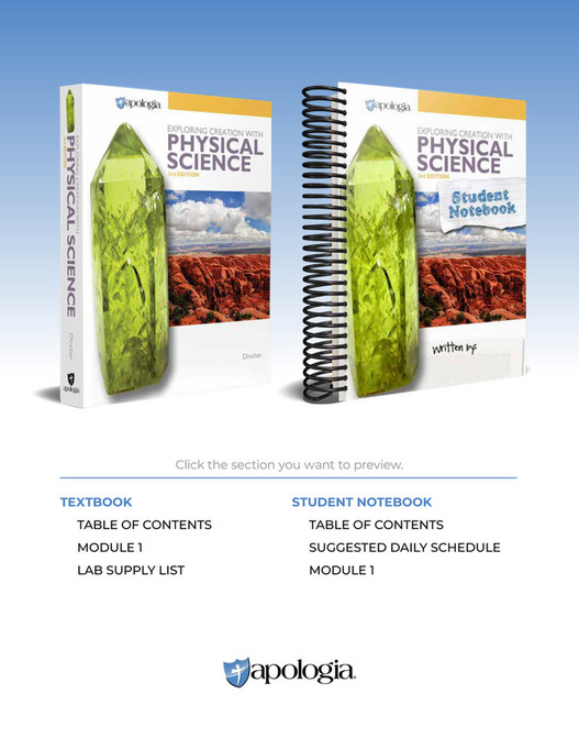 Apologia Educational Ministries - Exploring Creation with Physical ...
