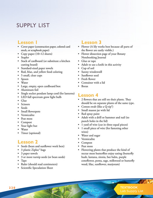 Apologia Educational Ministries - Exploring Creation with Botany ...