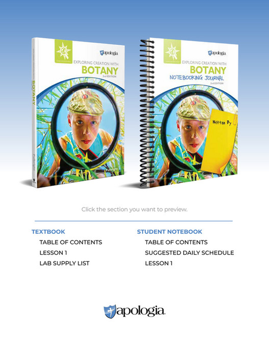 Apologia Educational Ministries - Exploring Creation with Botany ...