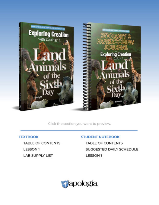 Apologia Educational Ministries - Exploring Creation with Zoology 3 ...
