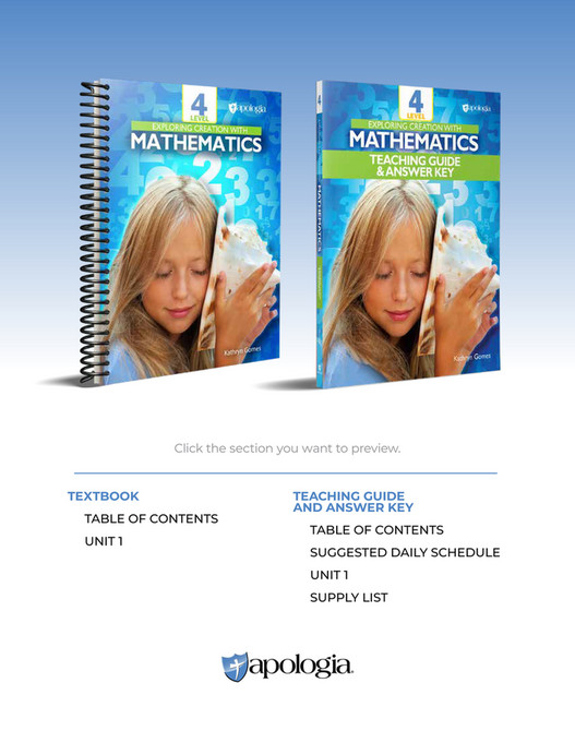 Apologia Educational Ministries - Exploring Creation with Mathematics ...