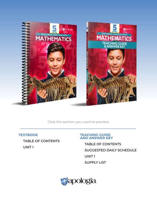 Apologia Educational Ministries - Exploring Creation with Mathematics, Level 5 | Sample - Page 2
