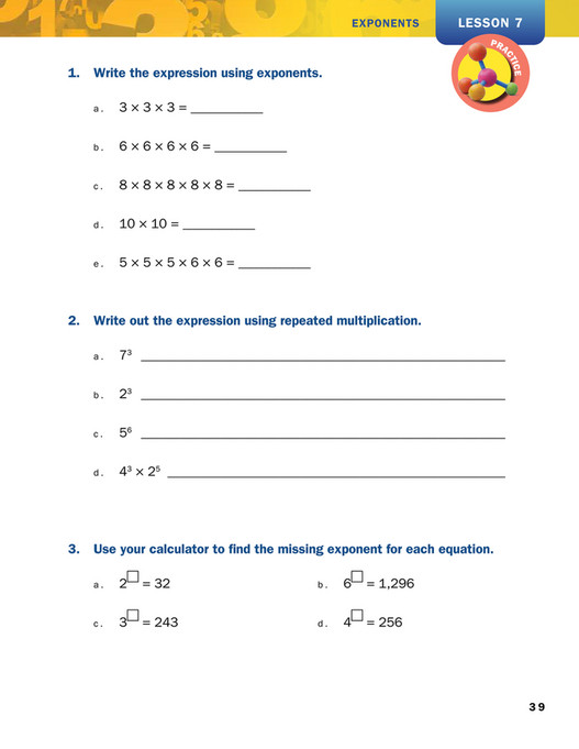 Apologia Educational Ministries - Exploring Creation with Mathematics, Level 6 | Sample - Page 34