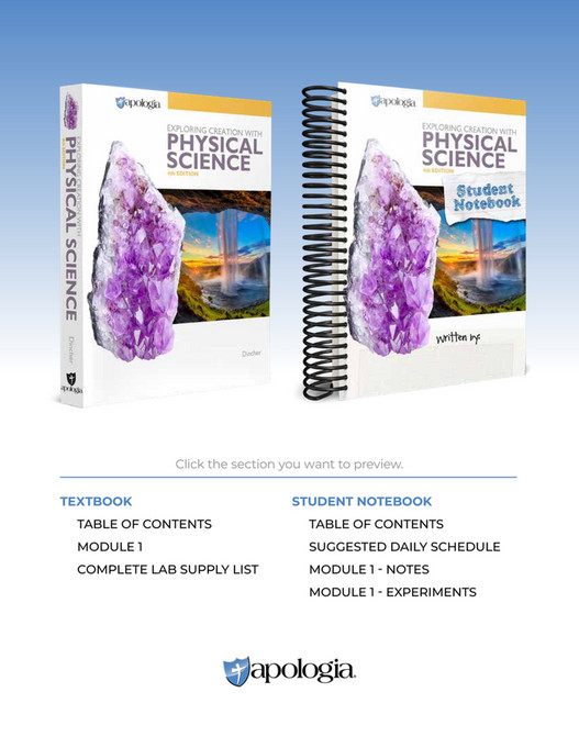 Apologia Educational Ministries - Exploring Creation with Physical ...