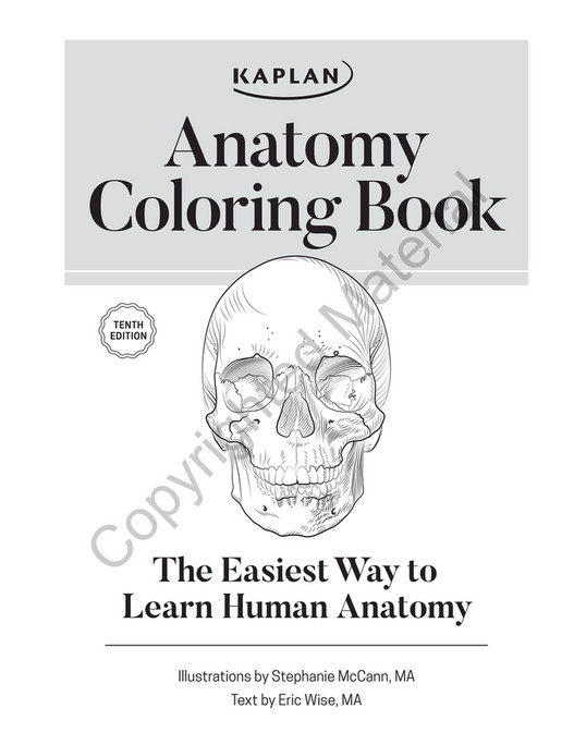 Apologia Educational Ministries - Kaplan Anatomy Coloring Book | Sample ...