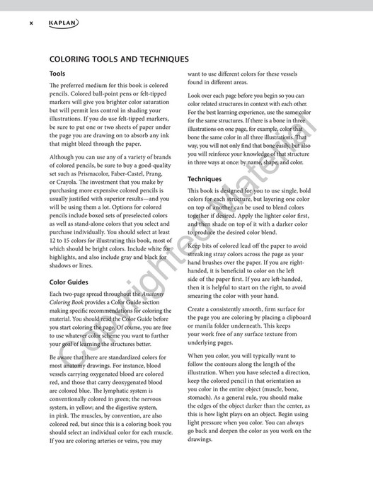 Apologia Educational Ministries - Kaplan Anatomy Coloring Book | Sample ...