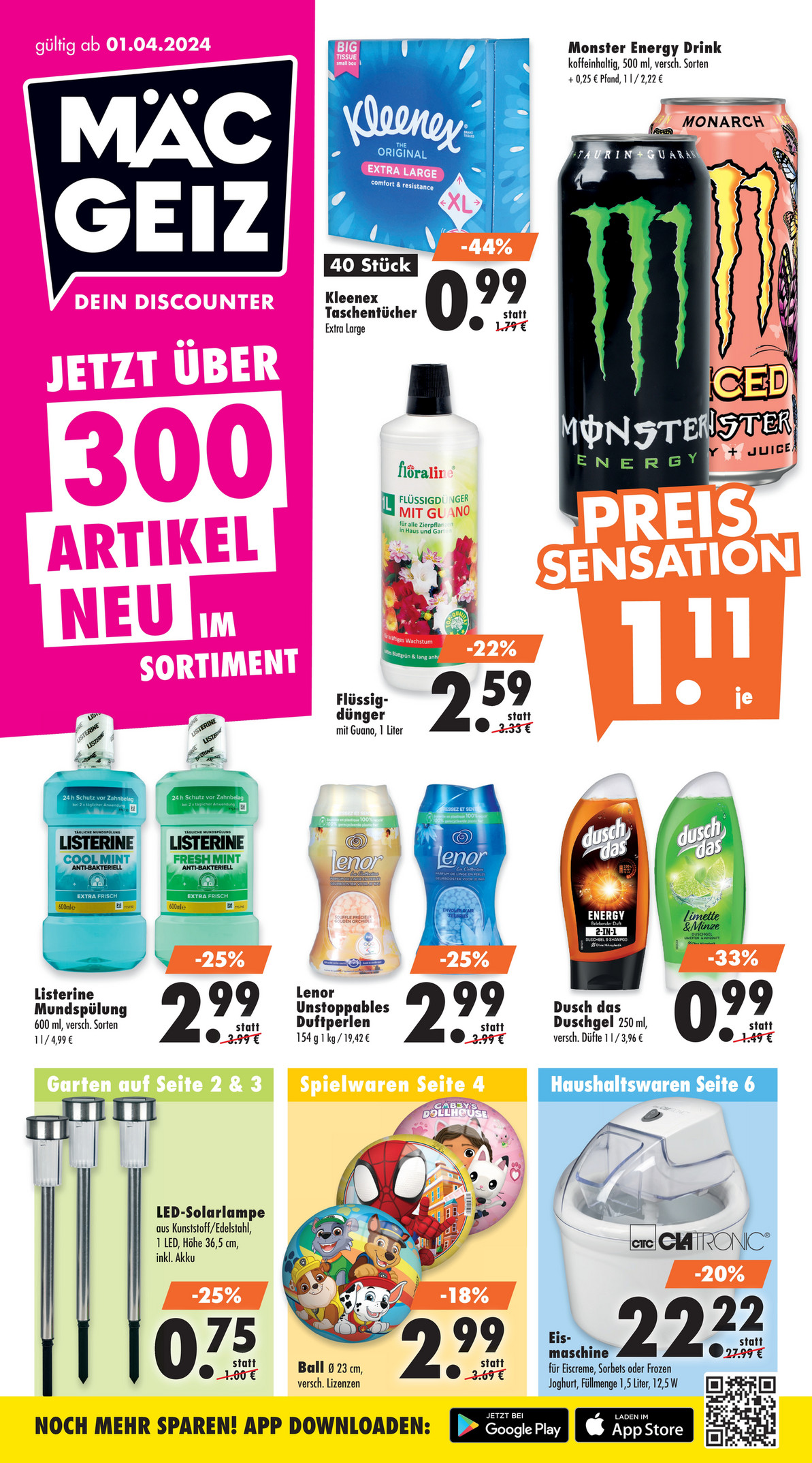 mac-geiz - Prospekt ab 02-04-24 - Seite 1