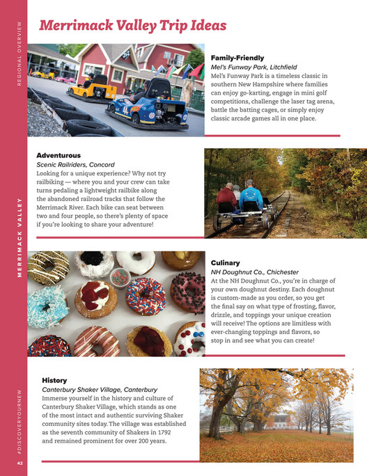 Visit NH - VisitorGuide_Final_Updated_FullDoc_2022_Pages - Page 42-43