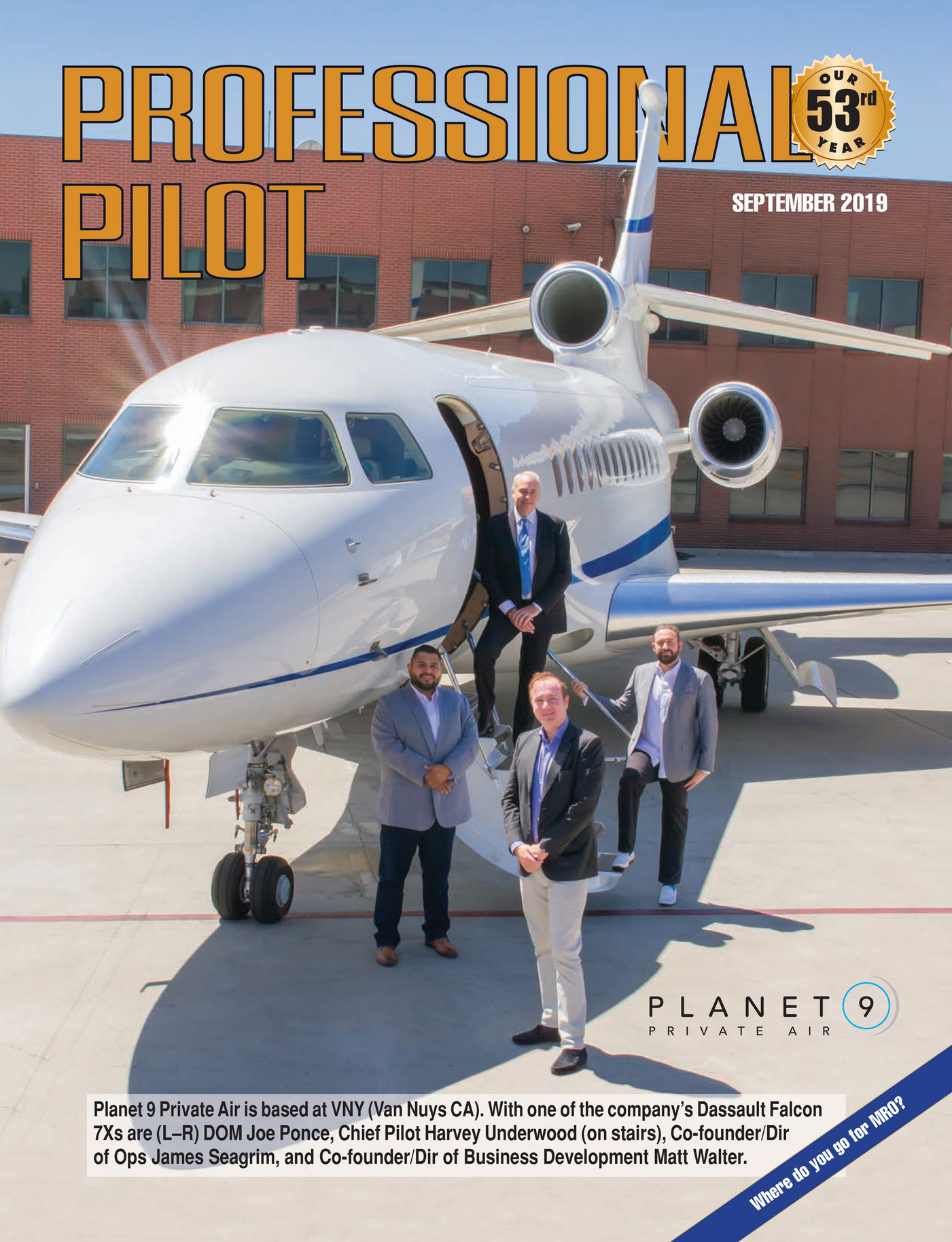 Professional Pilot Magazine September 2019 - Page 1