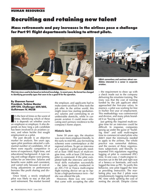 Professional Pilot Magazine June 2023 - Page 48-49