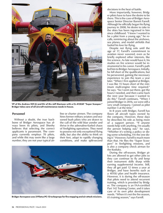 Professional Pilot Magazine March 2024 - Page 38-39