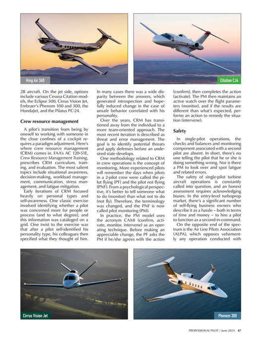 Professional Pilot Magazine June 2024 - Page 48-49