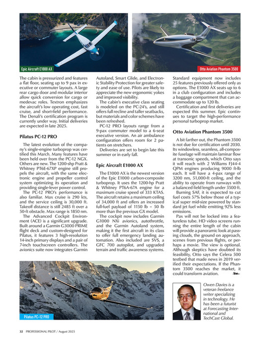 Professional Pilot Magazine August 2025 - Page 36-37