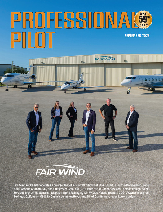 Professional Pilot Magazine September 2025 - Page 1