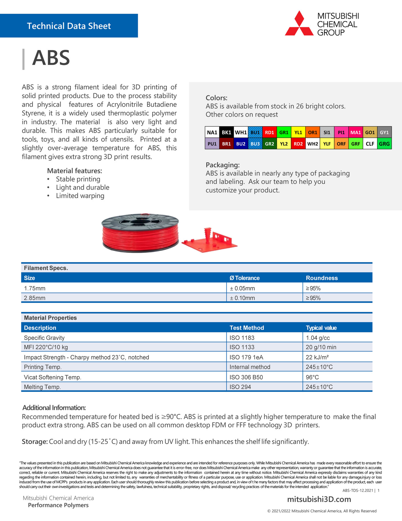 Mitsubishi Chemical America - USTDS_ABS - Page 1