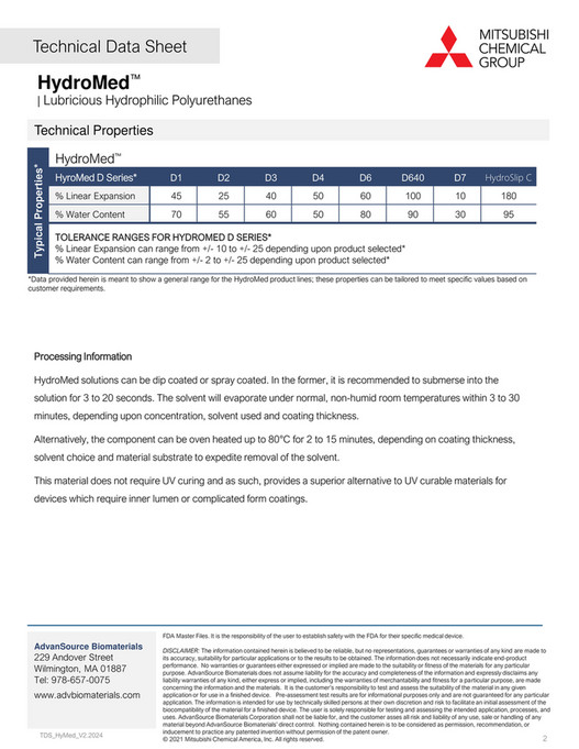 AdvanSource Biomaterials | HydroMed - Page 2