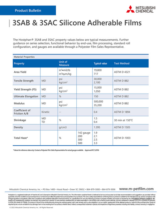 Mitsubishi Chemical America - MFA_TDS_3SAB /3SAC - Page 2