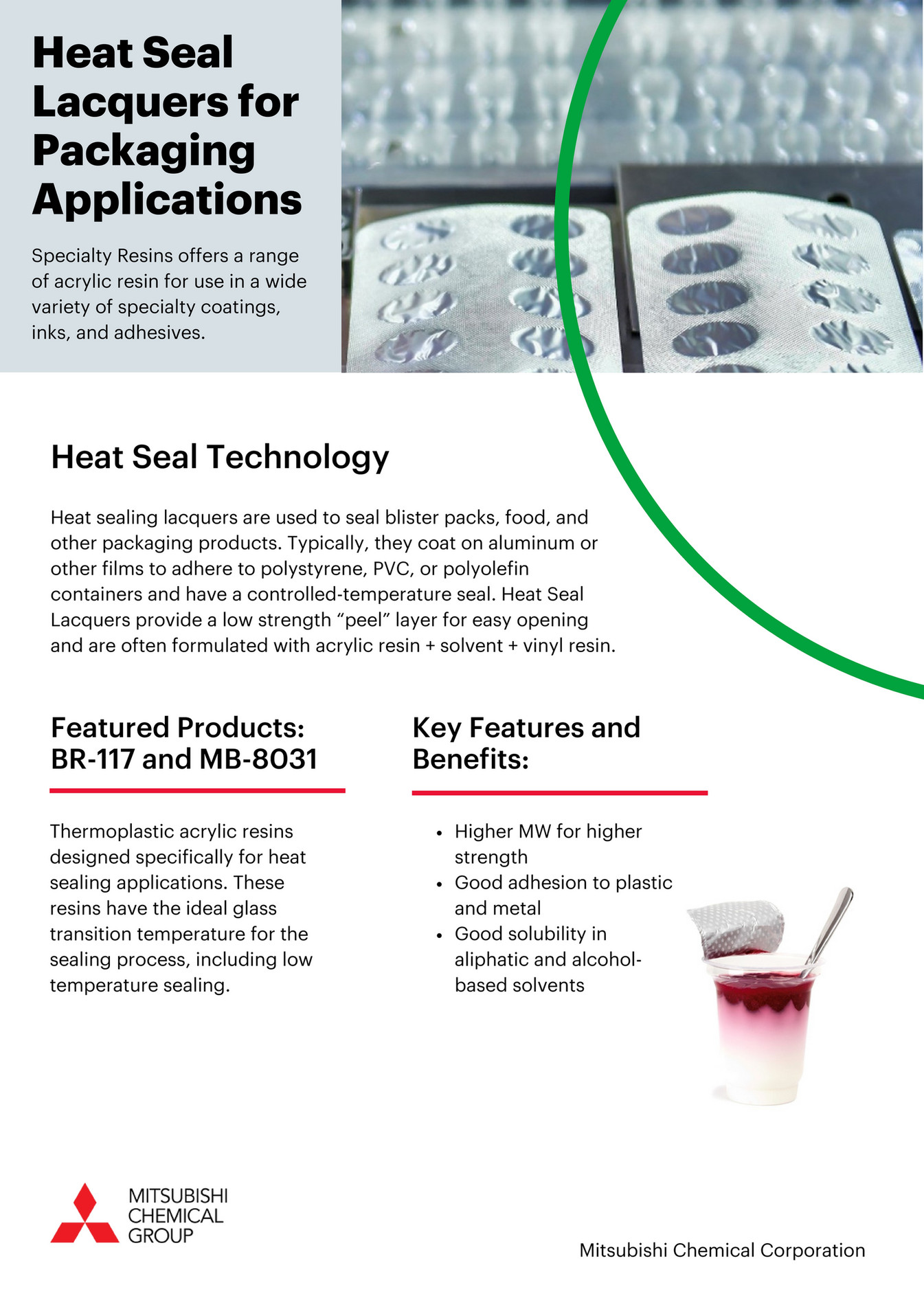 Mitsubishi Chemical America - Specialty Resins_Heat Seal Lacquer_Flyer - Page 1