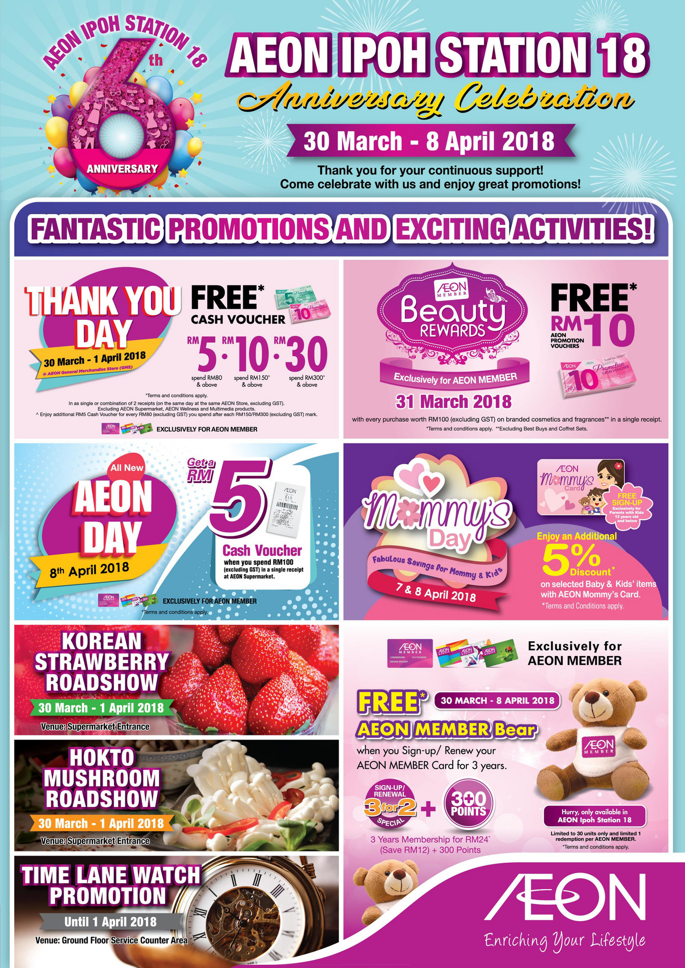 My publications - AEON Station 18 Anniversary Celebration - Page 1 - Created with Publitas.com