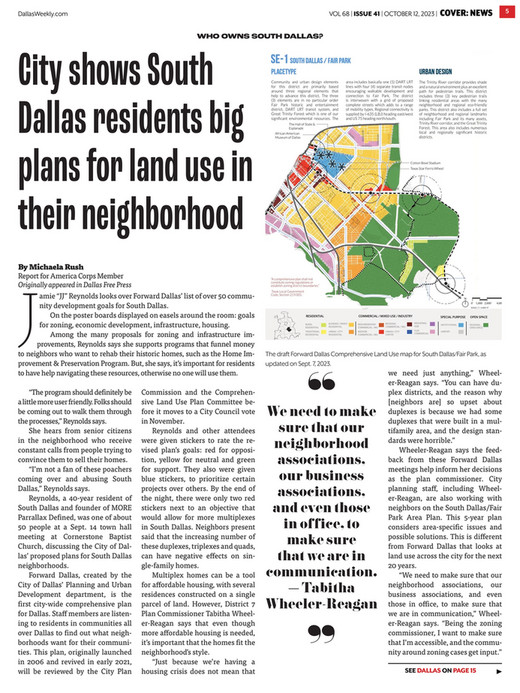 Dallas Weekly - October 12, 2023 | City Shows Big Plans for Land Use ...
