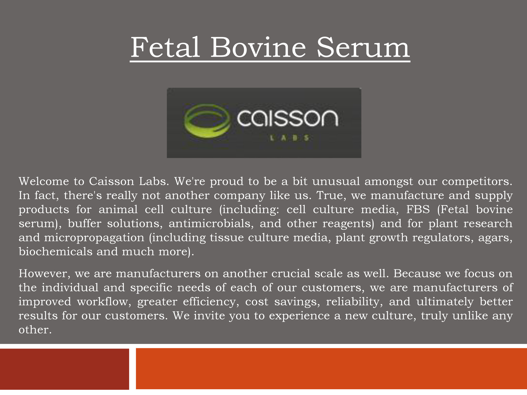 caissonlabs - Fetal Bovine Serum - Page 6 - Created with Publitas.com