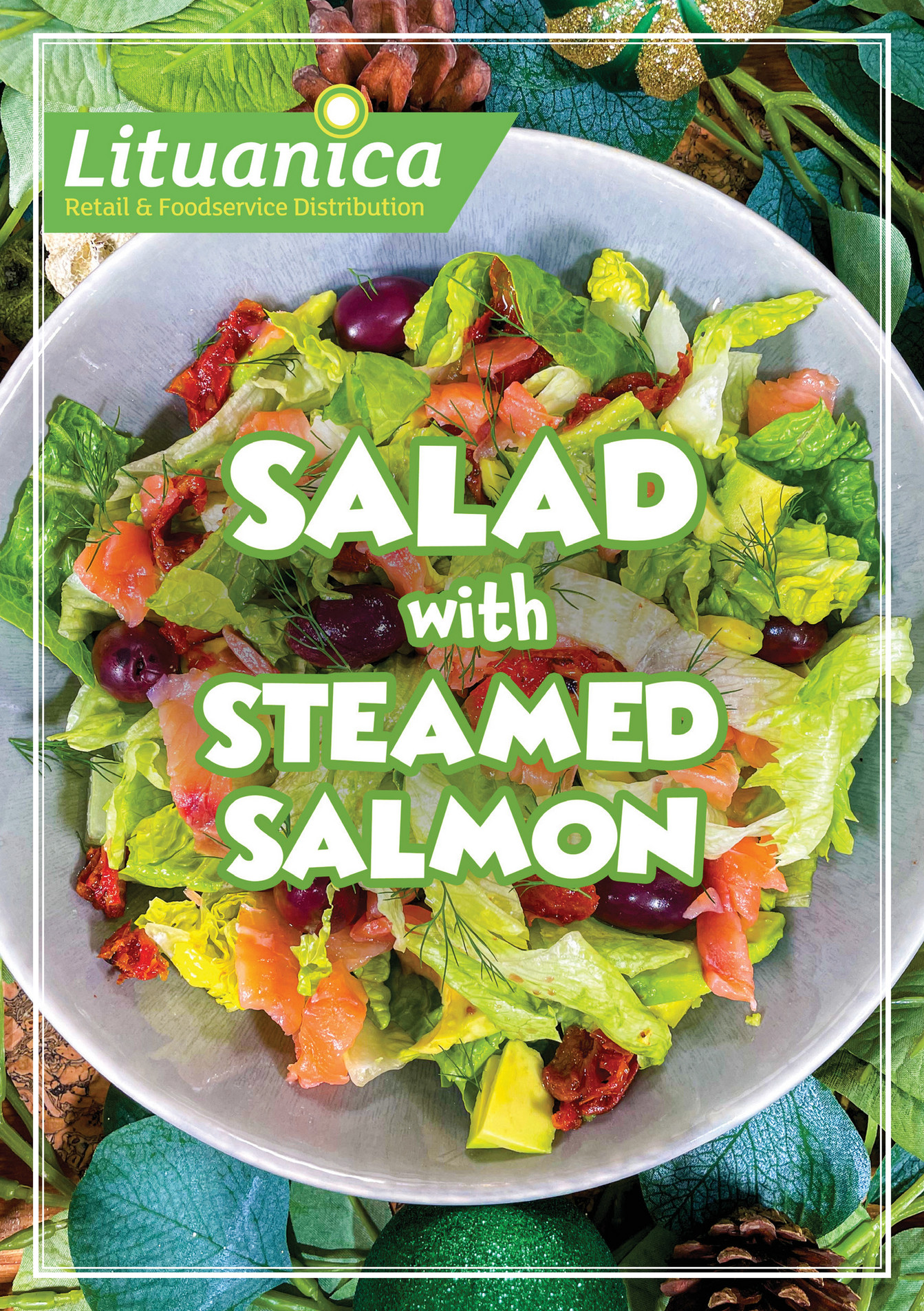 Lituanica - Lituanica Recipe 2022 - Salad with Steamed Salmon - Page 1