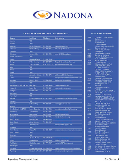 NADONA - Director Winter 2025 Vol 33 No 1 3.26 - Page 4-5