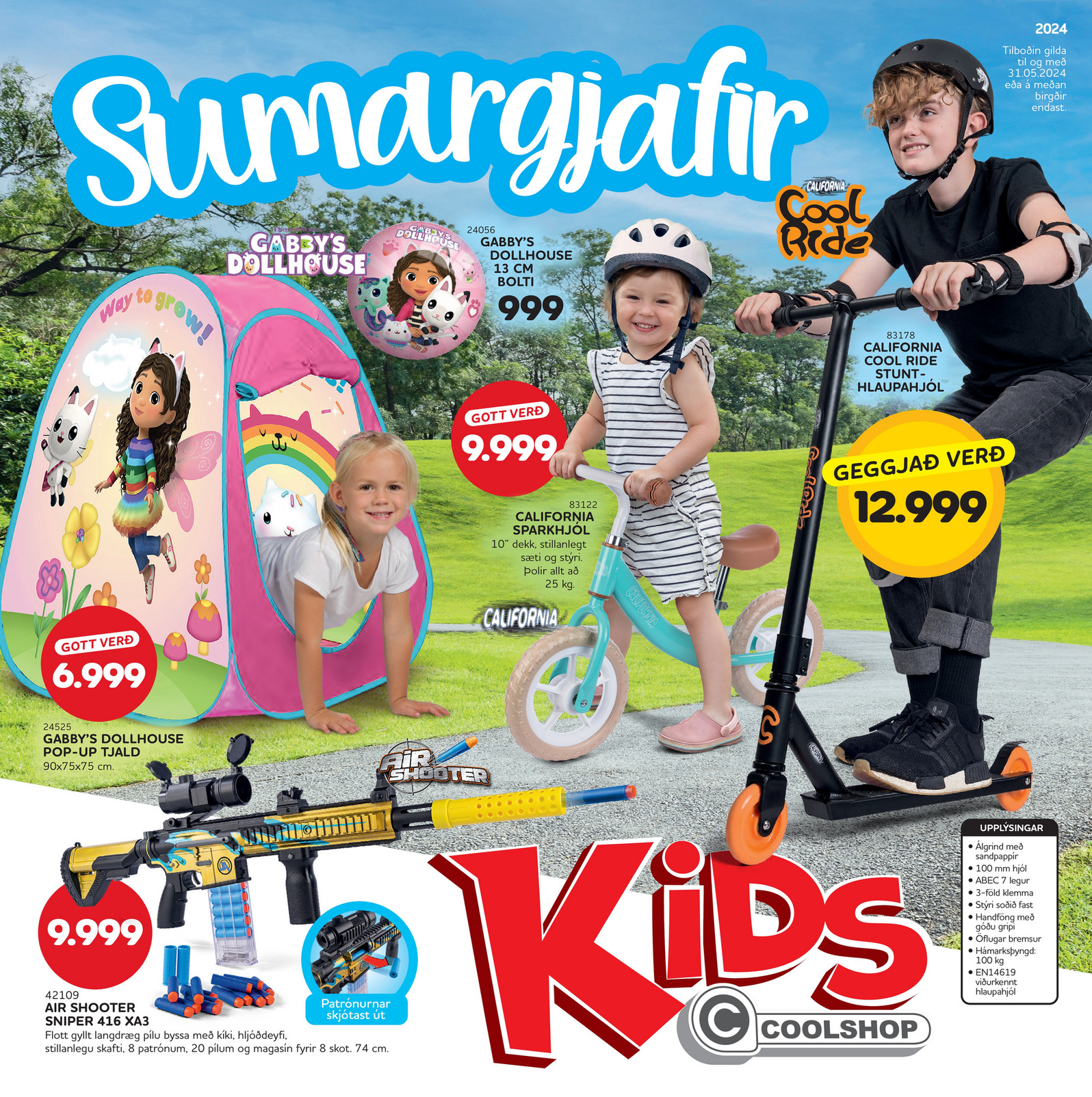 KiDS Coolshop Iceland - KiDS Coolshop Sumarbæklingur 2024 - Page 1