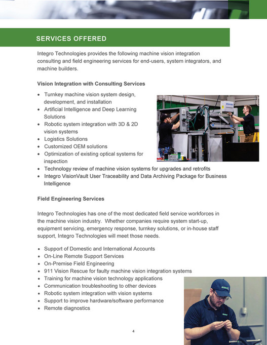Motion Ai - Integro Technologies Capabilities Booklet - Page 4-5