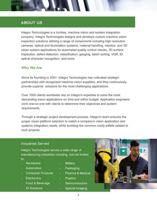 Motion Ai - Integro Technologies Capabilities Booklet - Page 2-3