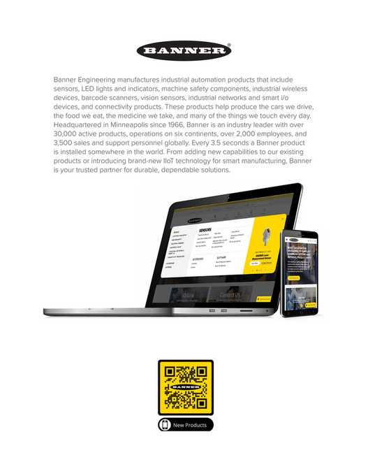 Motion Ai - Banner Engineering New Product Catalogue - Page 1