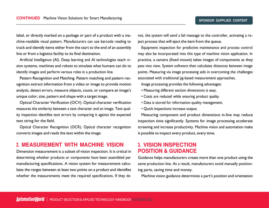 Motion Ai - Automation World Machine Vision Solutions for Smart Manufacturing October 2022 - Page 2