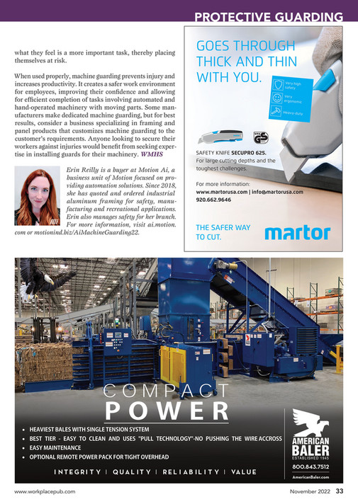 Motion Ai - Leverage Machine Guarding for Safety and Productivity - Page 2 Motion Ai - Leverage Machine Guarding for Safety and Productivity - Page 2