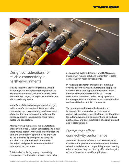 Motion Ai - Turck Connectivity for Harsh Environments - Page 2-3