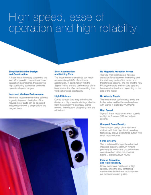 Motion Ai - Linear Servo Motors Yaskawa - Page 2-3