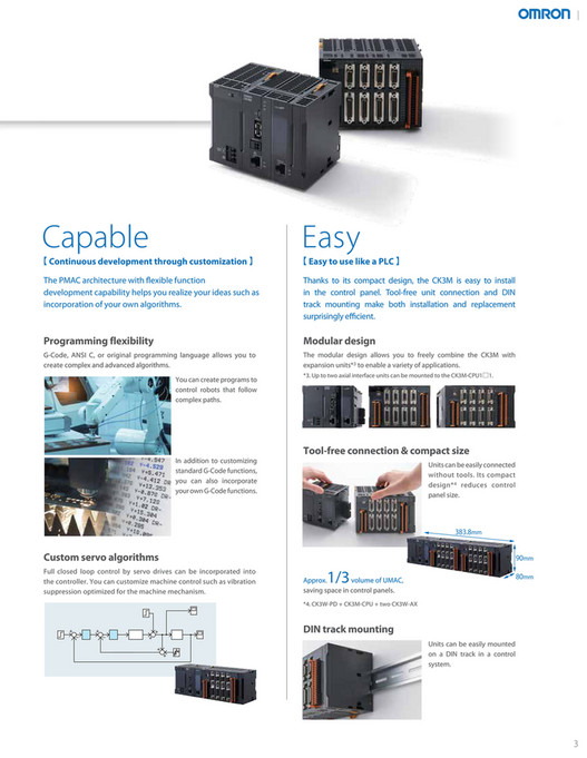 Motion Ai - CK3M Multi-Axis Motion Controller Brochure - Delta Tau Omron - Page 2-3