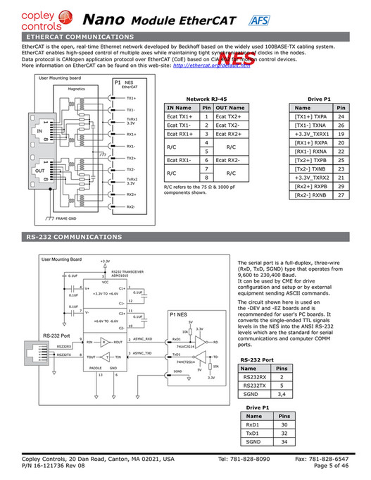 Motion Ai - Nano Module EtherCAT - Copley Controls - Page 4-5