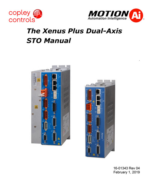 Motion Ai - The Xenus Plus Dual-Axis STO Manual - Copley Controls - Page 1