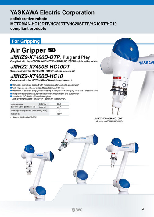 Motion Ai - SMC Grippers for Yaskawa and Motoman - Page 2-3
