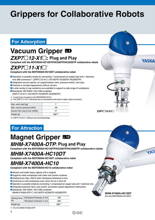 Motion Ai - SMC Grippers for Yaskawa and Motoman - Page 2-3