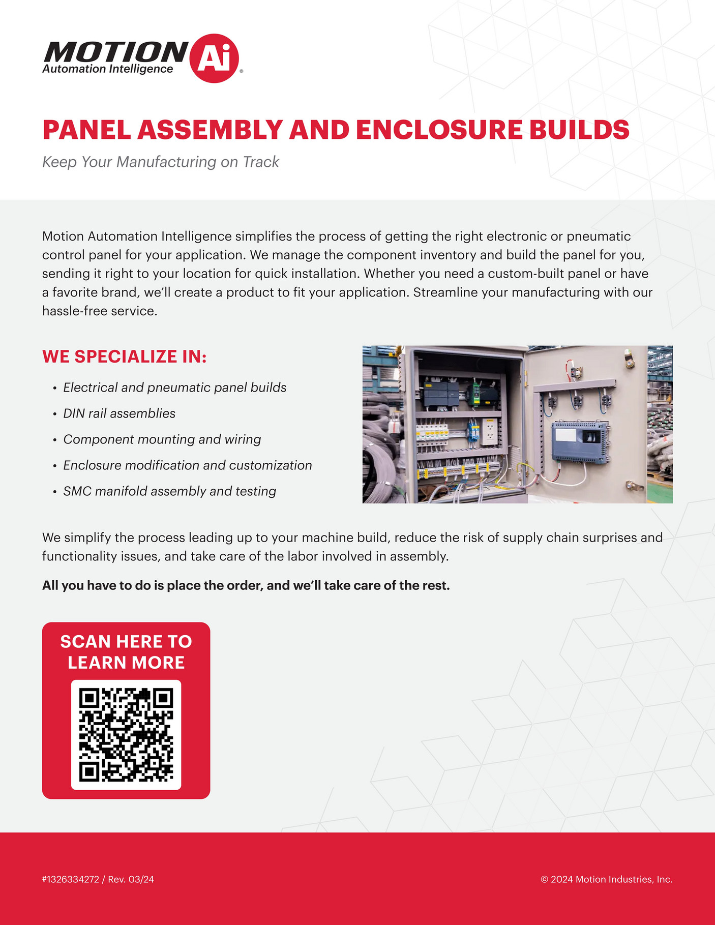 Motion Ai - Motion Ai - Panel Assembly and Enclosure Builds - Page 1