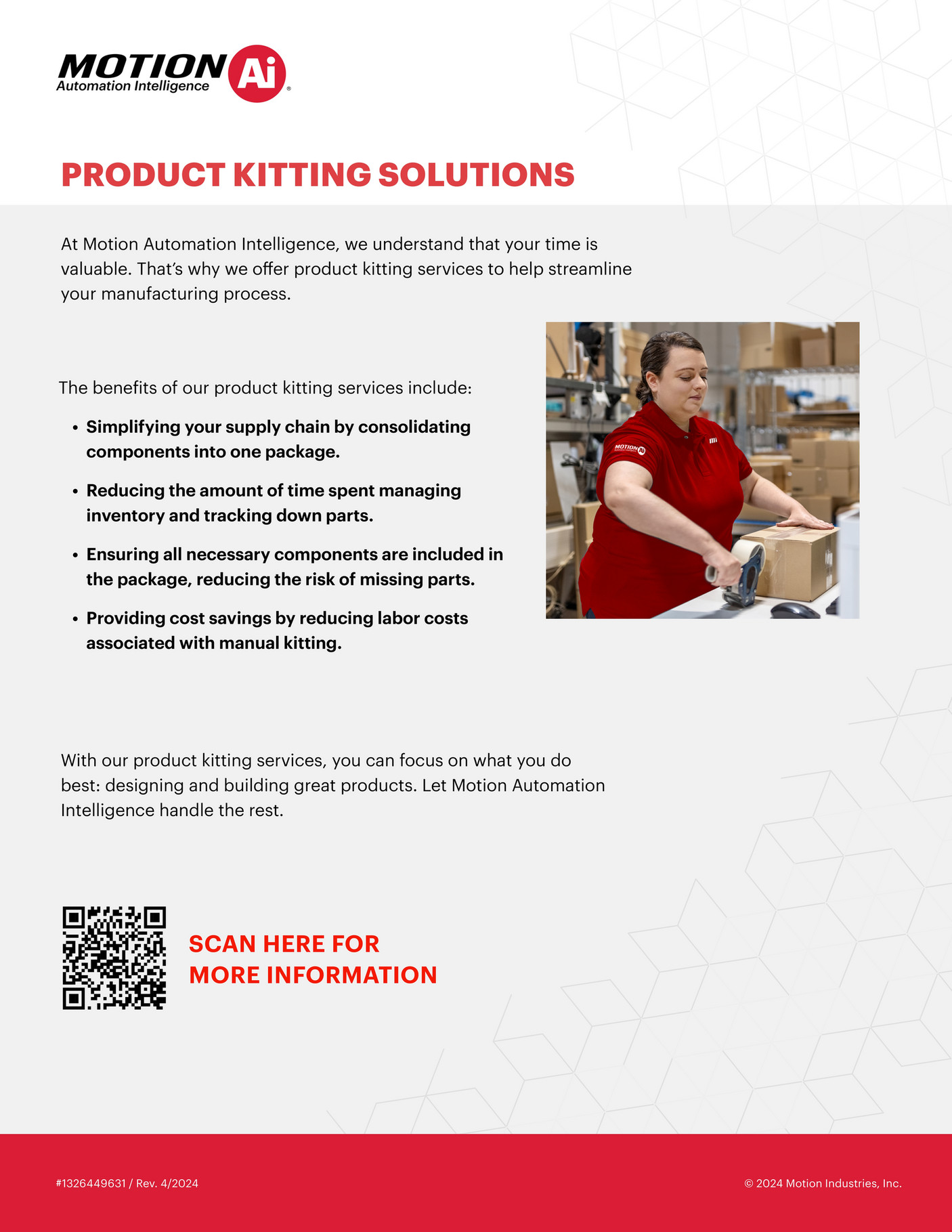 Motion Ai - Product Kitting Solutions Flyer 2024 - Page 1