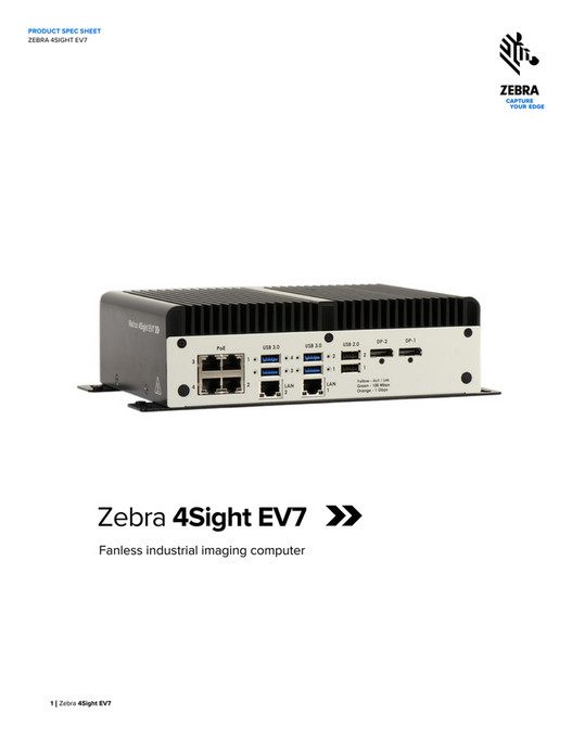 Motion Ai - 4Sight EV7 - Zebra Technologies - Page 1